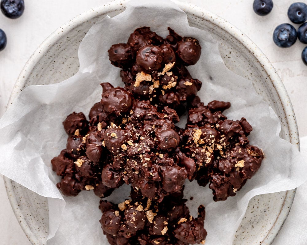Wasa Whole Grain Crackers Chocolate Blueberry Clusters | Wasa