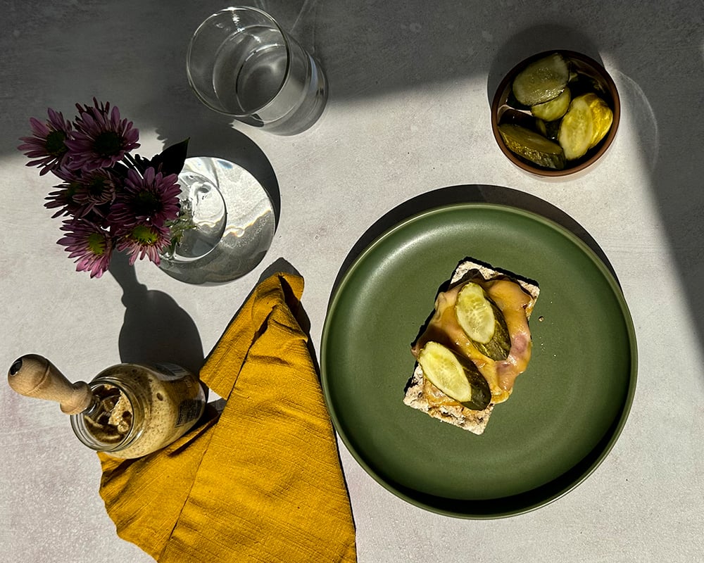 Mortadella Sandwich Recipe with Gouda Cheese and Pickles | Wasa Light ...