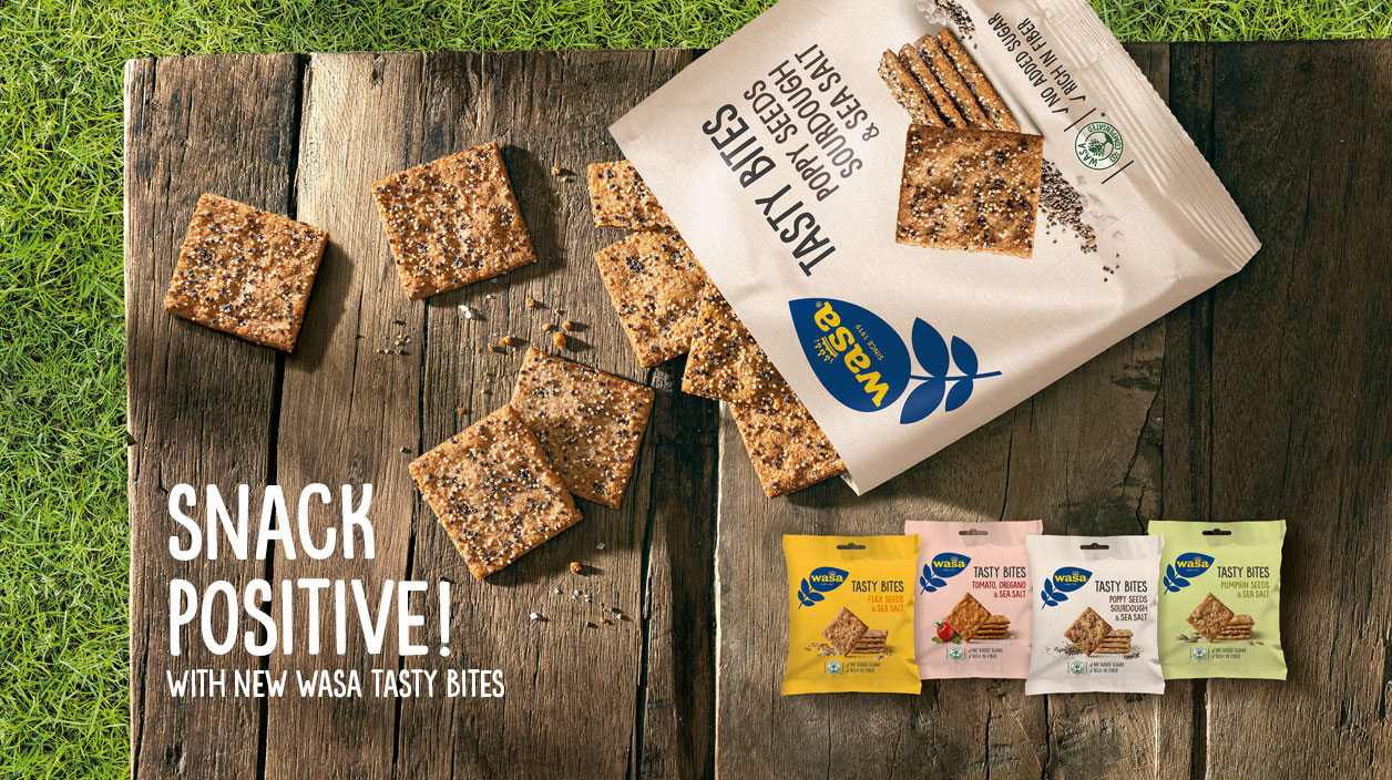 Snack positive! With new Wasa Tasty Bites | Wasa